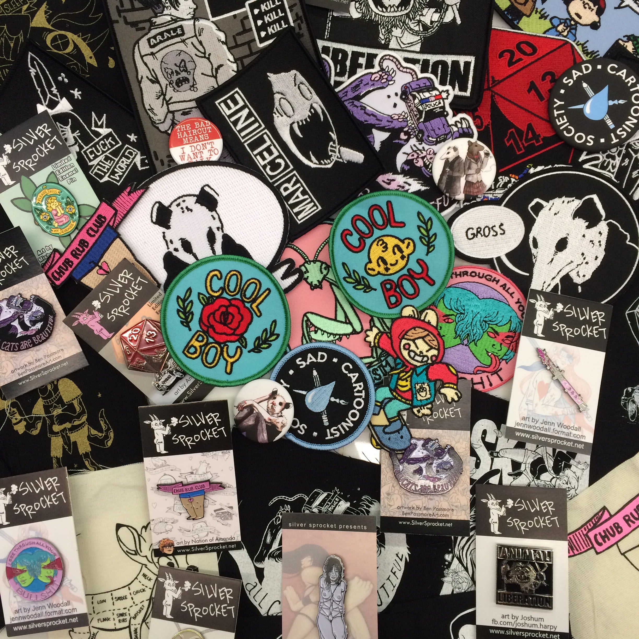Pins and Patches – Silver Sprocket