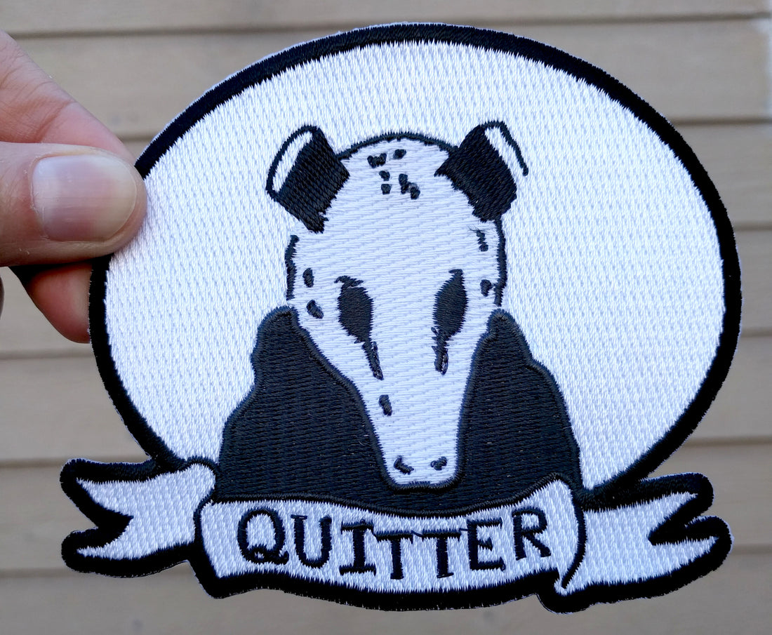 Embroidered Patch: Clementine - Quitter – Silver Sprocket
